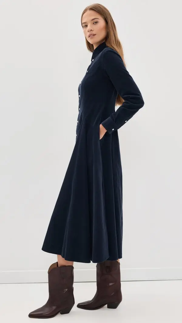Polo Ralph Lauren Corduroy Collared Shirt Dress