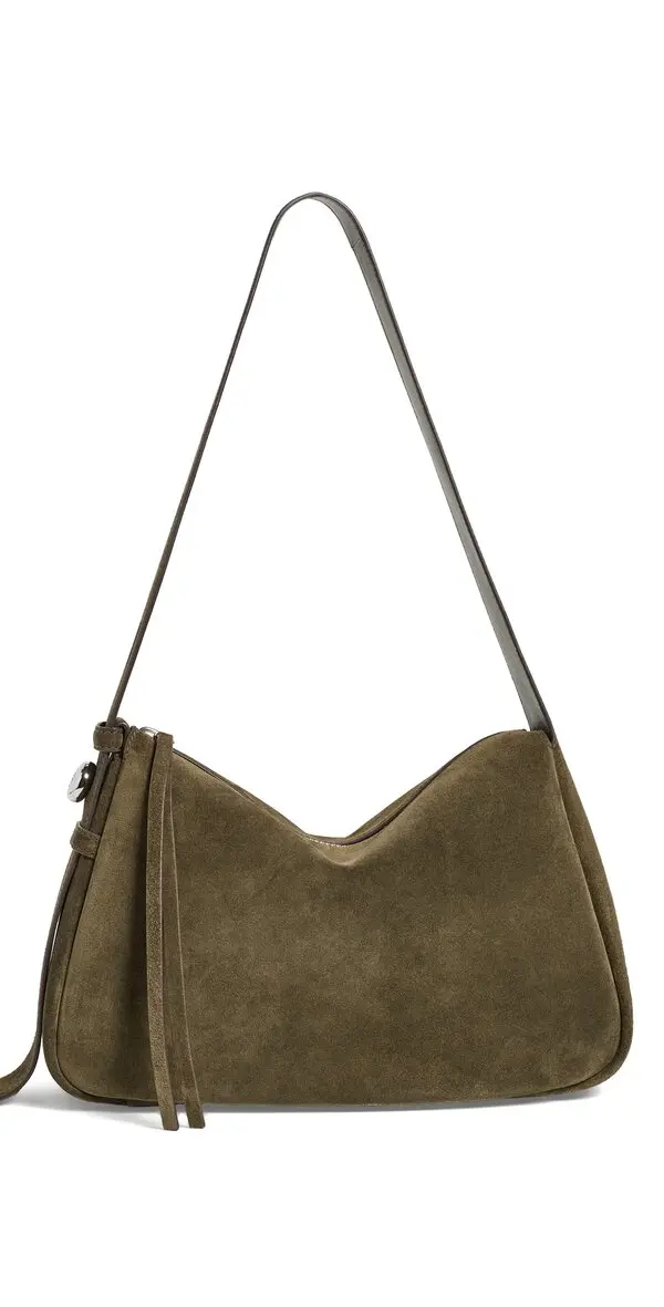 Tory Burch Romy Suede Shoulder Bag - Leccio