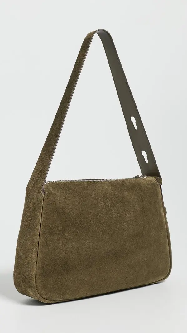 Tory Burch Romy Suede Shoulder Bag - Leccio
