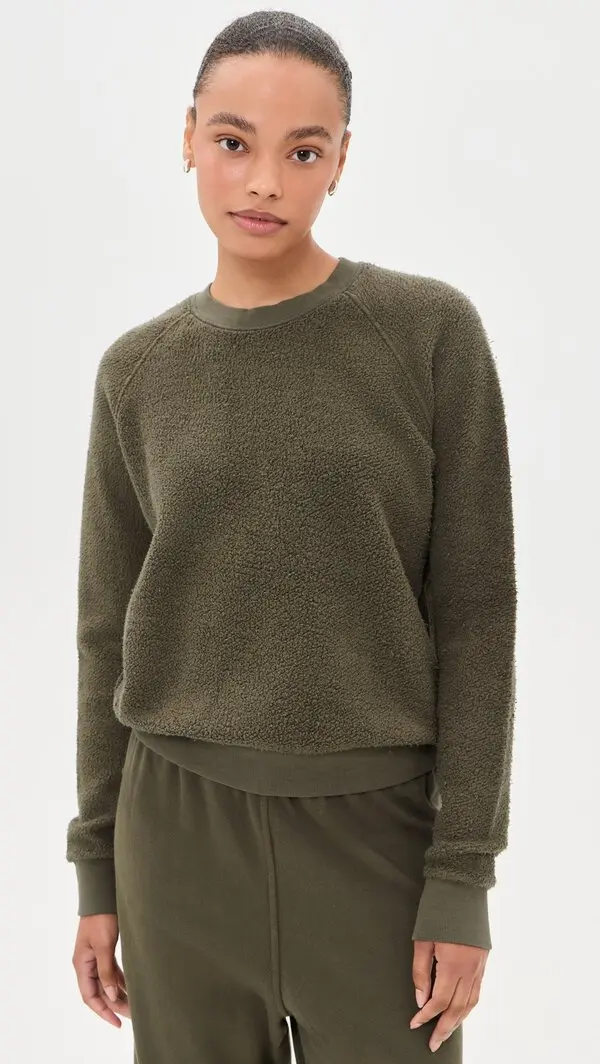 PERFECTWHITETEE Inside Out Fleece Shrunken Sweatshirt