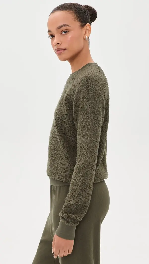 PERFECTWHITETEE Inside Out Fleece Shrunken Sweatshirt