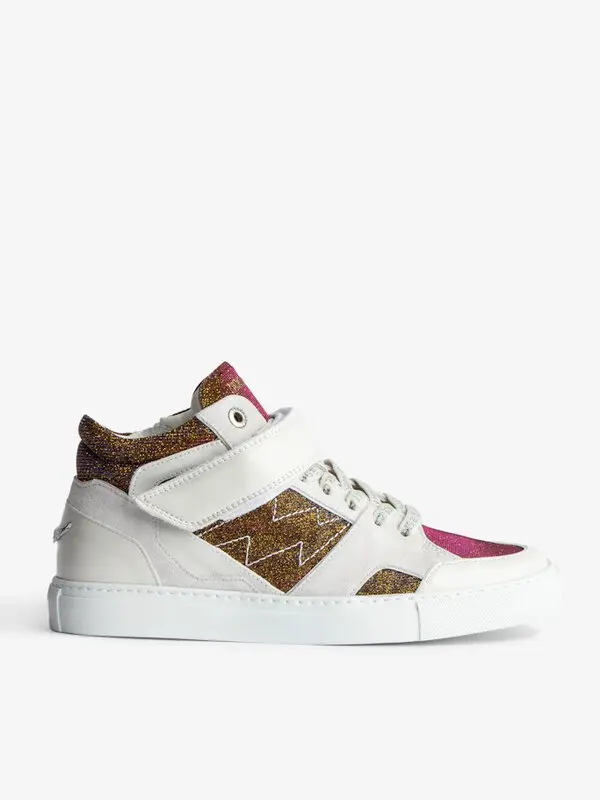 Zadig&Voltaire Zv1747 Mid Flash Sparkle Sneakers