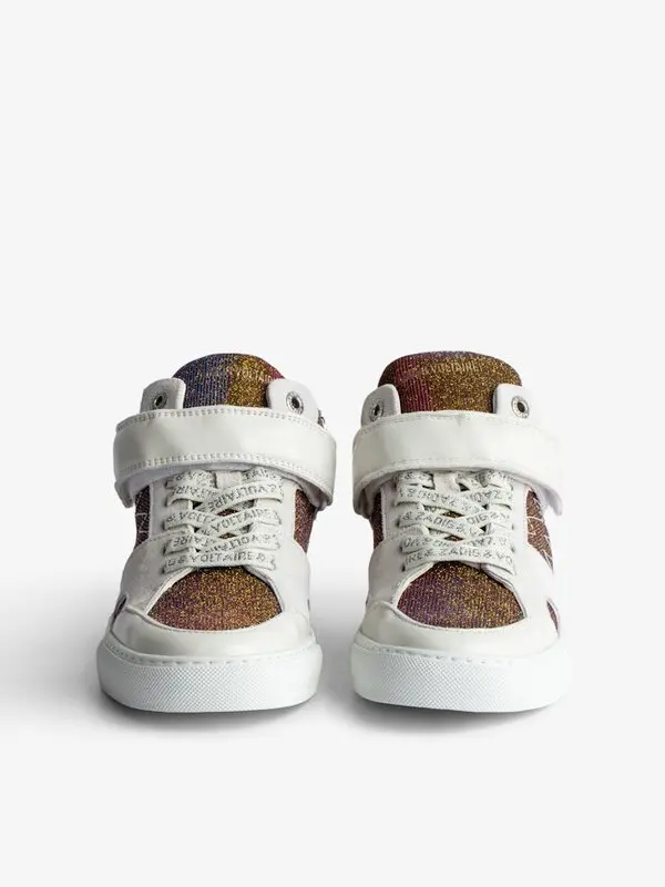 Zadig&Voltaire Zv1747 Mid Flash Sparkle Sneakers