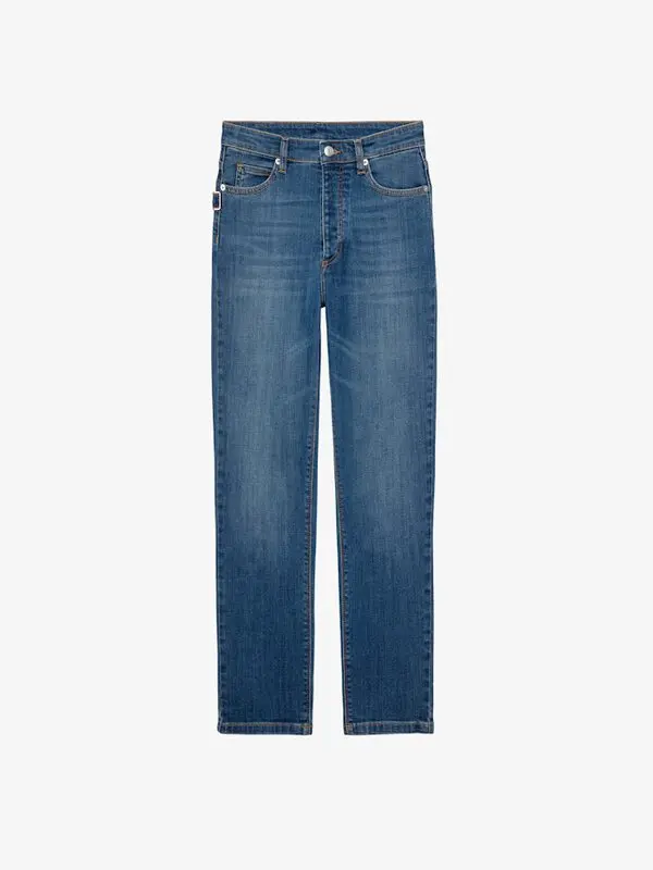 Zadig&Voltaire Faded Denim Straight-cut Jeans