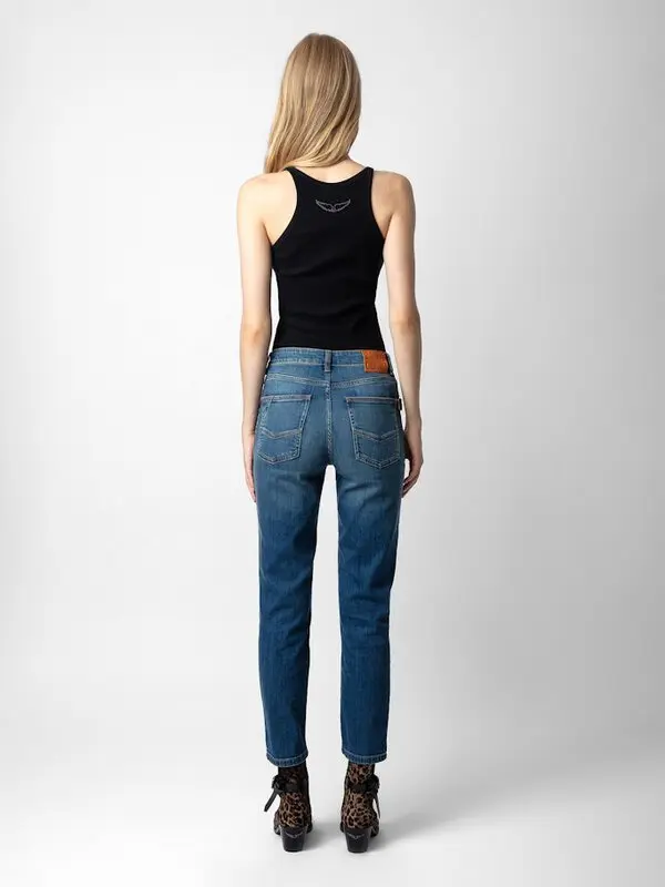 Zadig&Voltaire Faded Denim Straight-cut Jeans