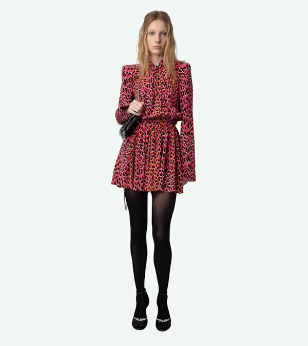 Zadig&Voltaire Ryde Leopard Silk Dress
