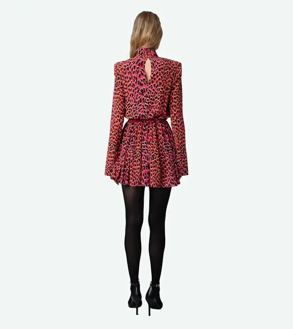 Zadig&Voltaire Ryde Leopard Silk Dress