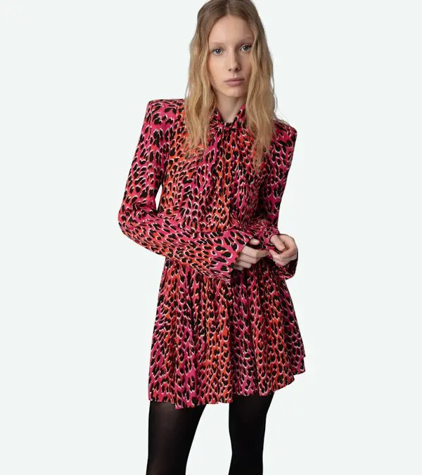 Zadig&Voltaire Ryde Leopard Silk Dress