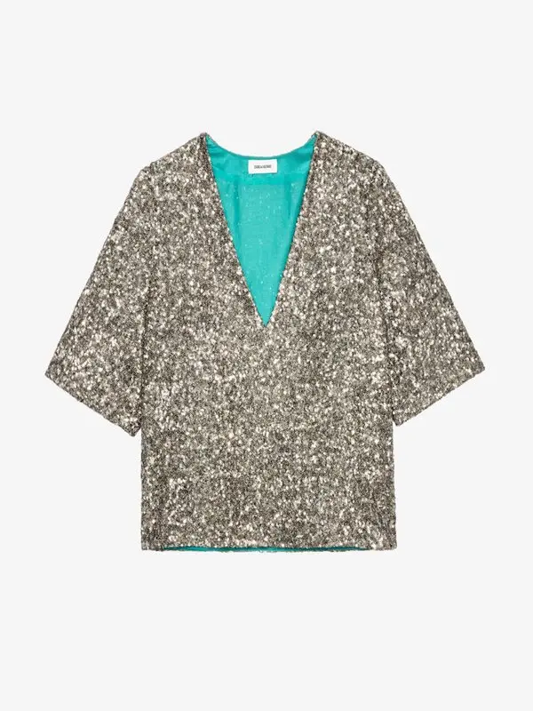 Zadig&Voltaire Tytane Sequin Blouse