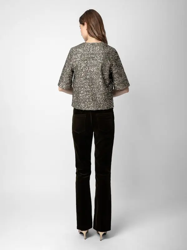 Zadig&Voltaire Tytane Sequin Blouse