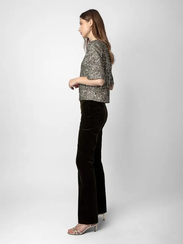 Zadig&Voltaire Tytane Sequin Blouse