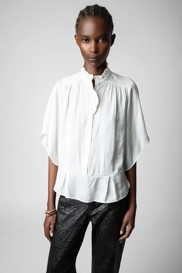 Zadig&Voltaire Taro Satin Top