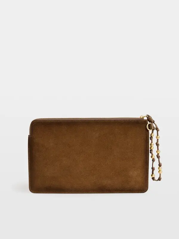 Zadig&Voltaire Leather Clutch - Cognac