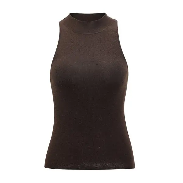NUAJE NUAJE May Halterneck Wool And Silk Knit Tank