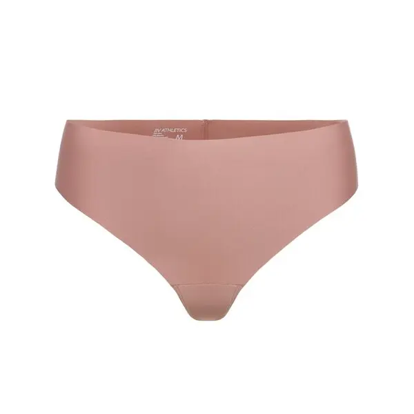 JIV ATHLETICS High Rise Thong Rosewood - Pink