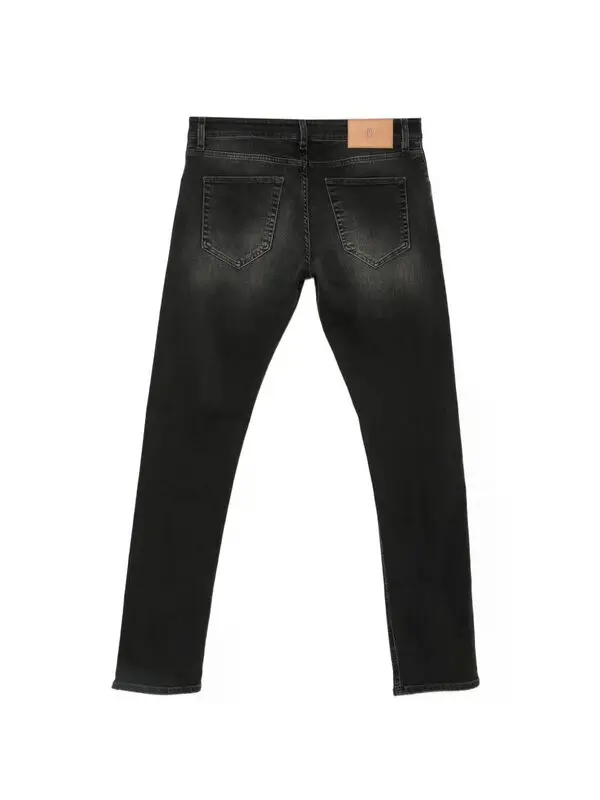 PT TORINO Faded-effect Denim Jeans - Black