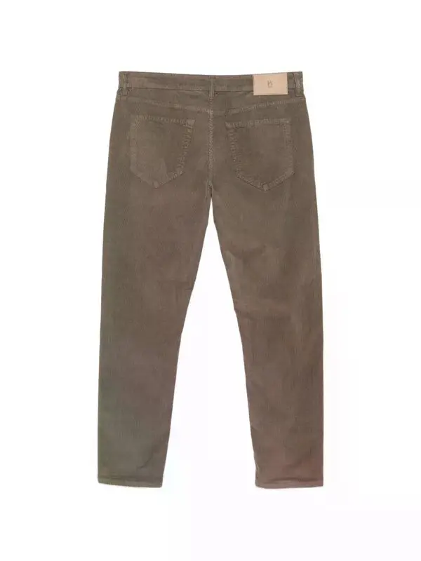 PT TORINO Corduroy Tapered Trousers - Brown