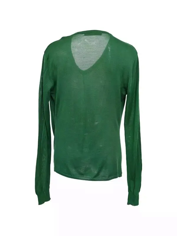Balenciaga 2010-2020s Cowl Neck Blouse - Green