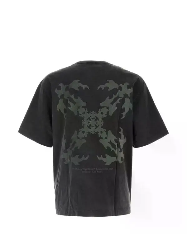 Off-White Slate Cotton T-shirt