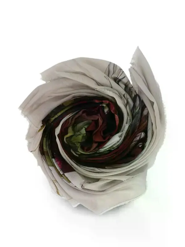 Faliero Sarti Protea Frayed-edge Scarf
