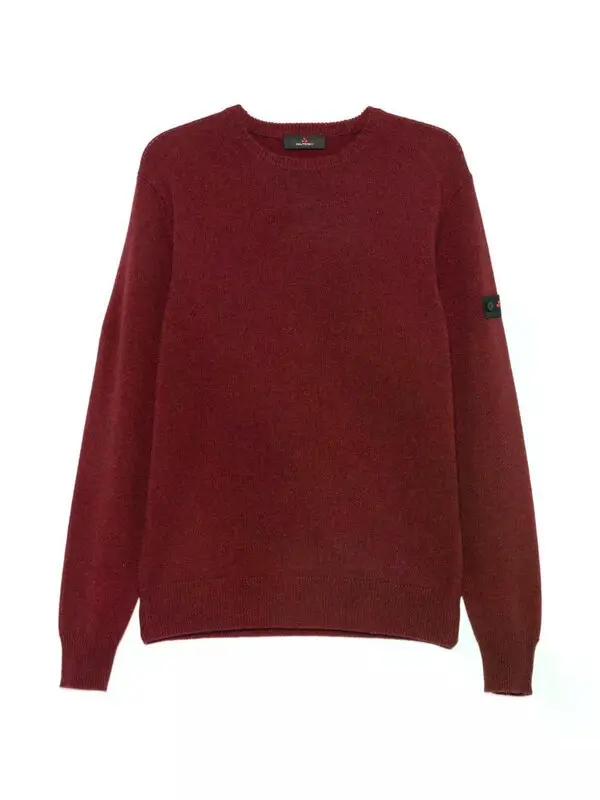 Peuterey Logo-patch Crew-neck Sweater - Red