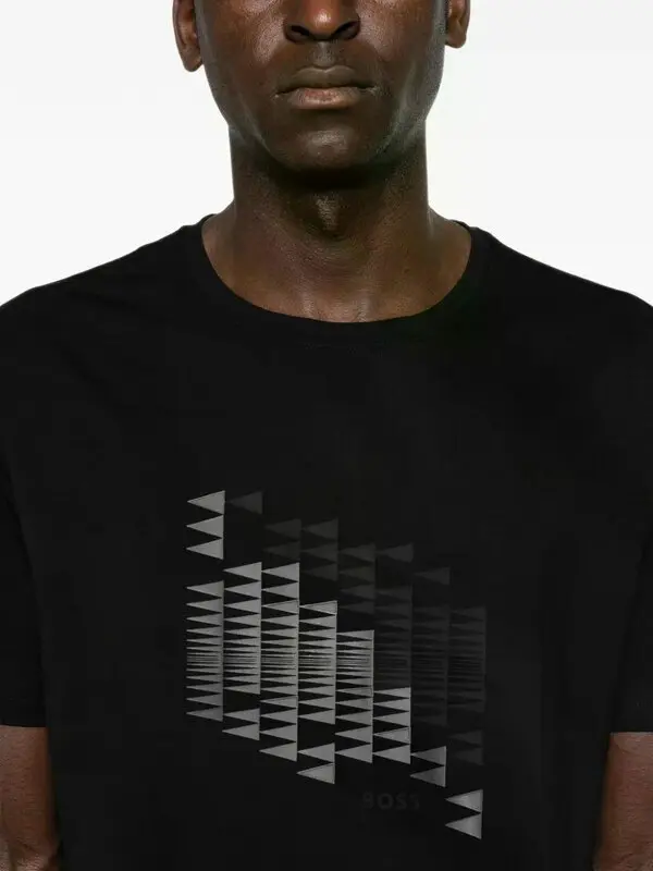 BOSS Geometric-print T-shirt