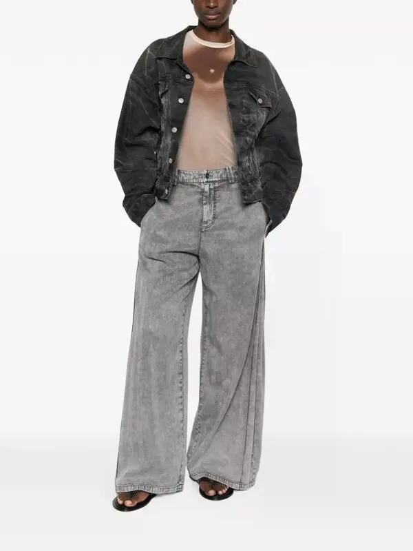 Patrizia Pepe Pleated Wide Leg Trousers