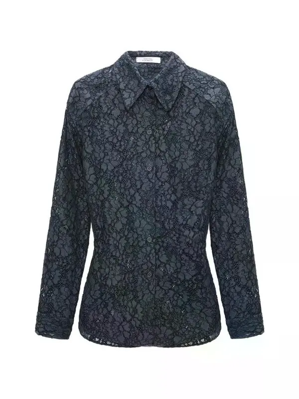 Dorothee Schumacher Powerful Guipure-lace Shirt - Grey