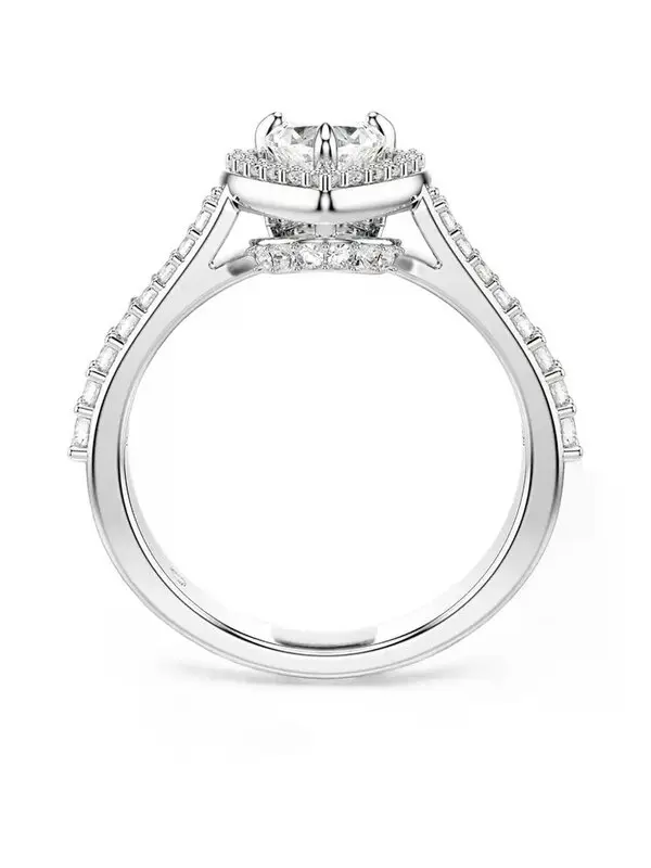 SWAROVSKI Una Angelic Heart-cut Crystal-embellished Ring