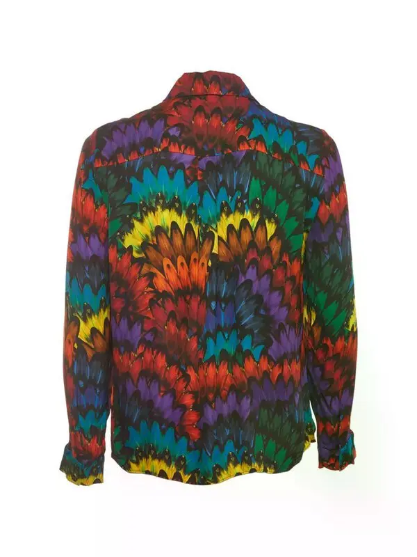 Alice + Olivia Printed Crepe Shirt