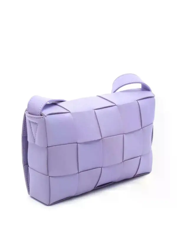 Bottega Veneta Nappa Intrecciato Cassette Crossbody Bag - Purple