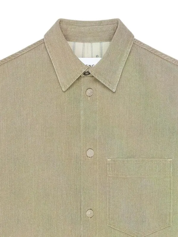 Givenchy Shirt In Beige Denim
