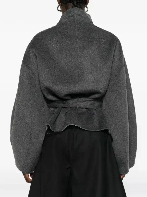 THE FRANKIE SHOP Belted Shawl-collar Coat