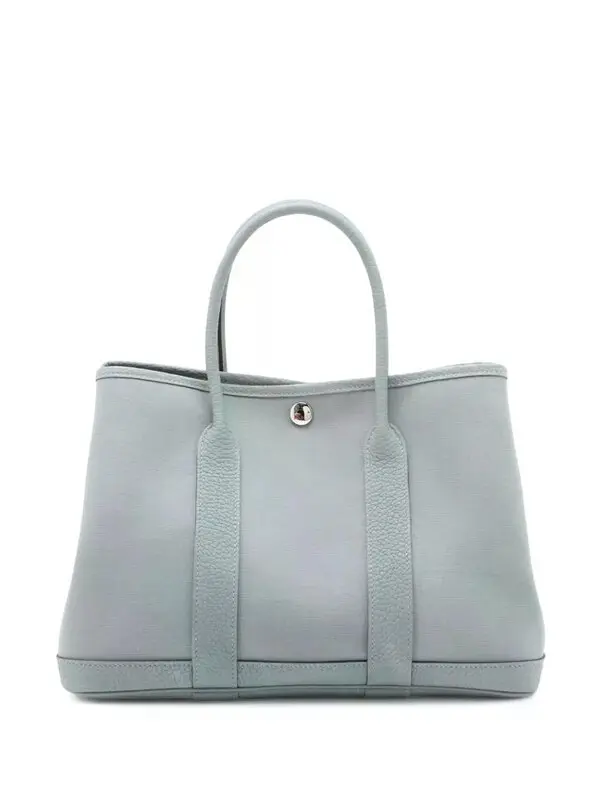 Hermès Toile And Negonda Garden Party 30 Tote Bag - Grey