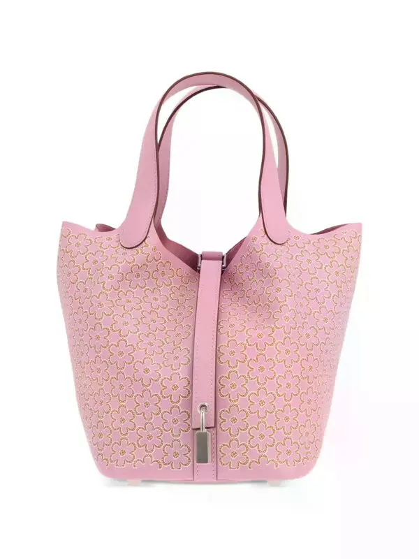 Hermès Picotin Lucky Daisy Bucket Bag - Pink