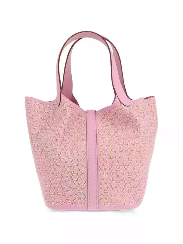 Hermès Picotin Lucky Daisy Bucket Bag - Pink