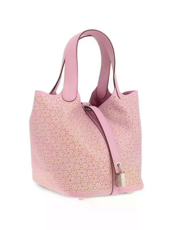 Hermès Picotin Lucky Daisy Bucket Bag - Pink