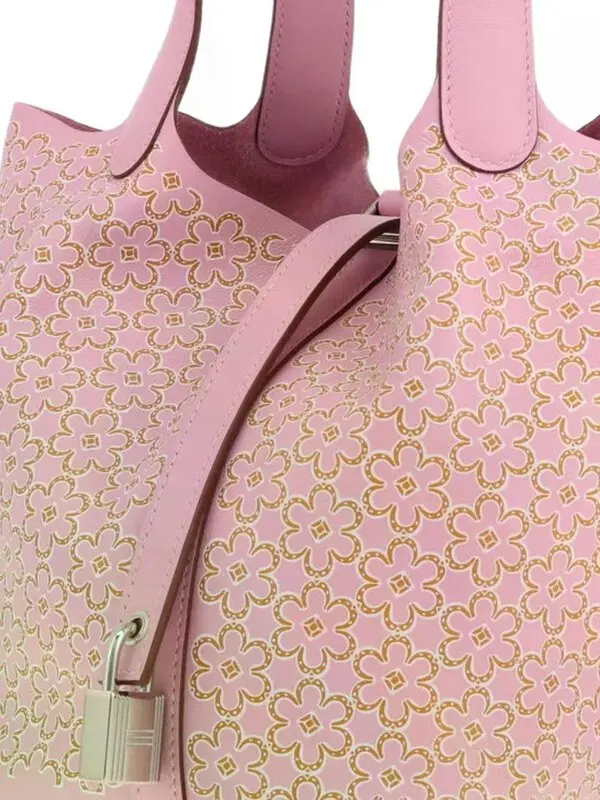 Hermès Picotin Lucky Daisy Bucket Bag - Pink
