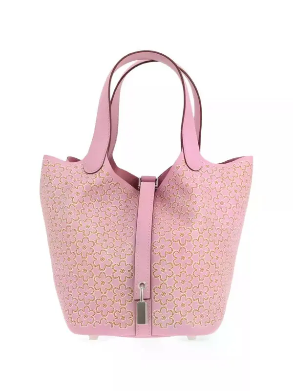 Hermès Picotin Lucky Daisy Bucket Bag - Pink