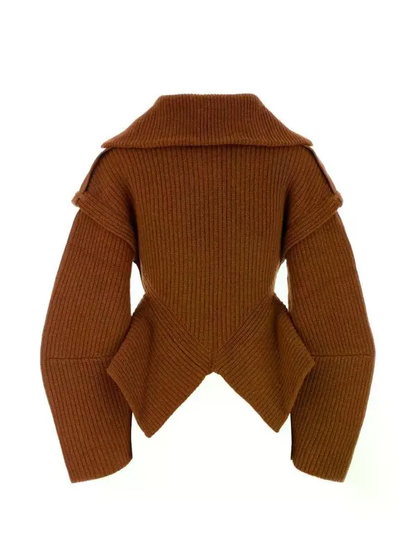 Zimmermann Ribbed-knit Panelled Cardigan