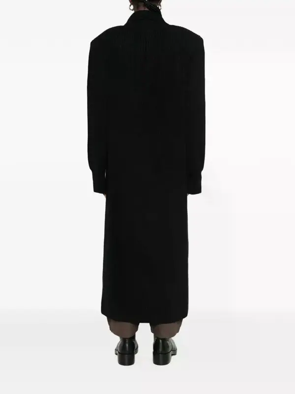 THE FRANKIE SHOP Ribbed-knit Zip-up Coat