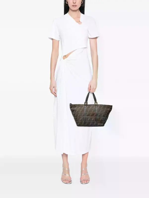 Fendi 20th Century Zucca Canvas Tote Bag