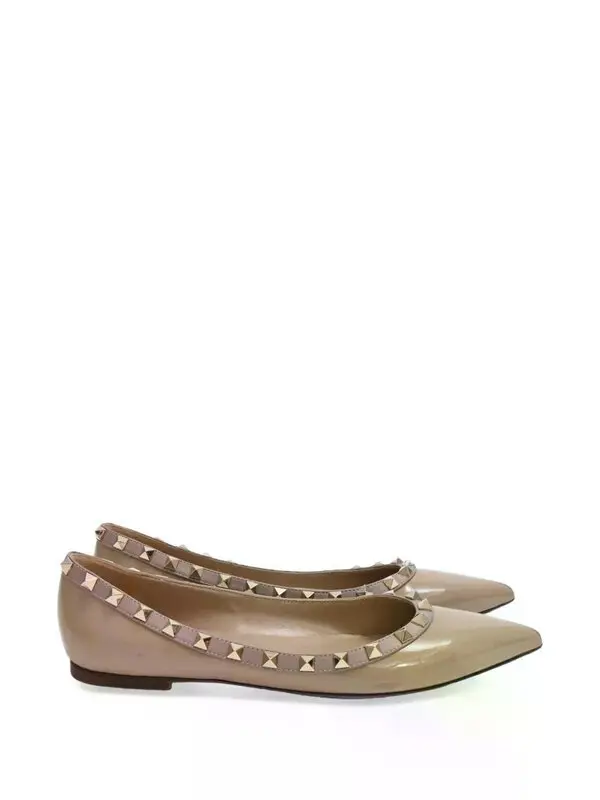 Valentino Garavani Rockstud Patent Leather Ballet Flats