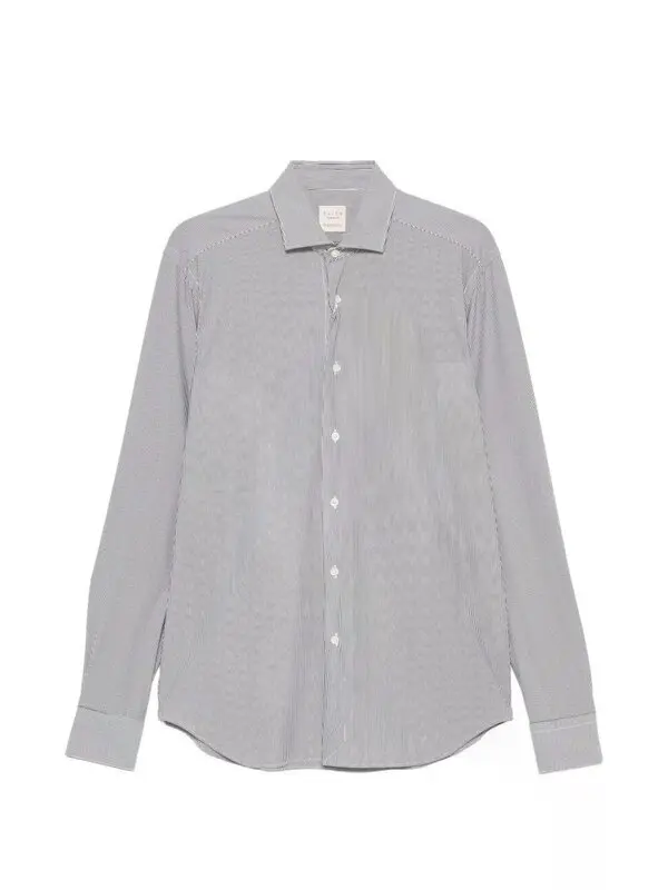 XACUS Vertical-stripe Shirt - White