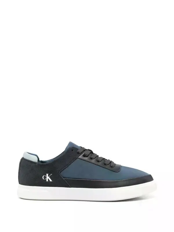 Calvin Klein Print Panelled Sneakers - Blue