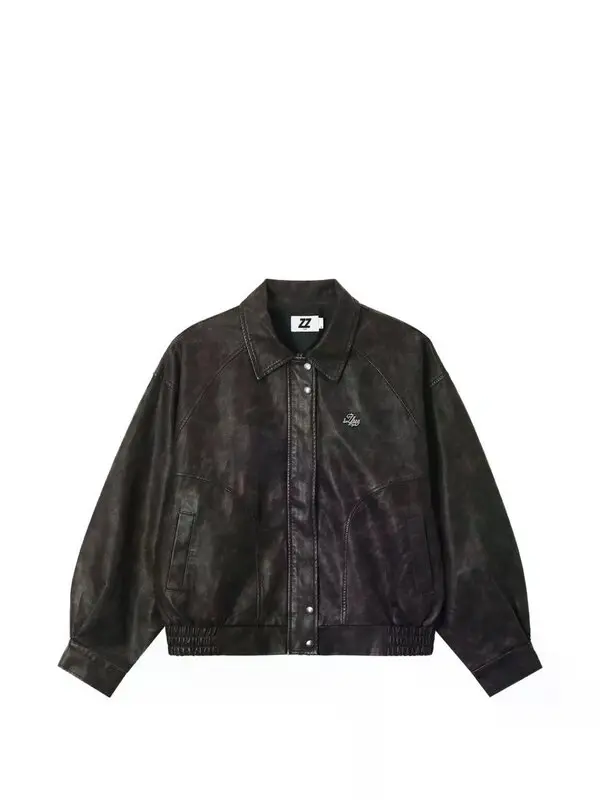 Izzue Logo-plaque Panelled Bomber Jacket
