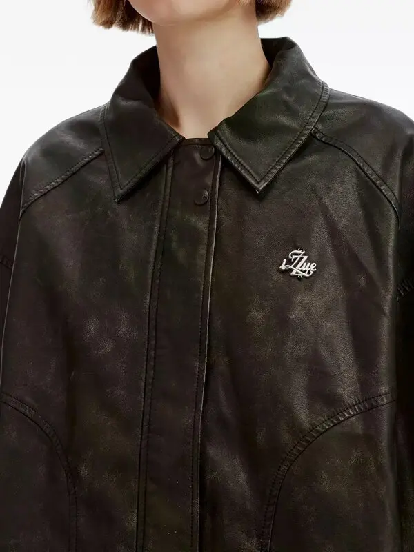 Izzue Logo-plaque Panelled Bomber Jacket