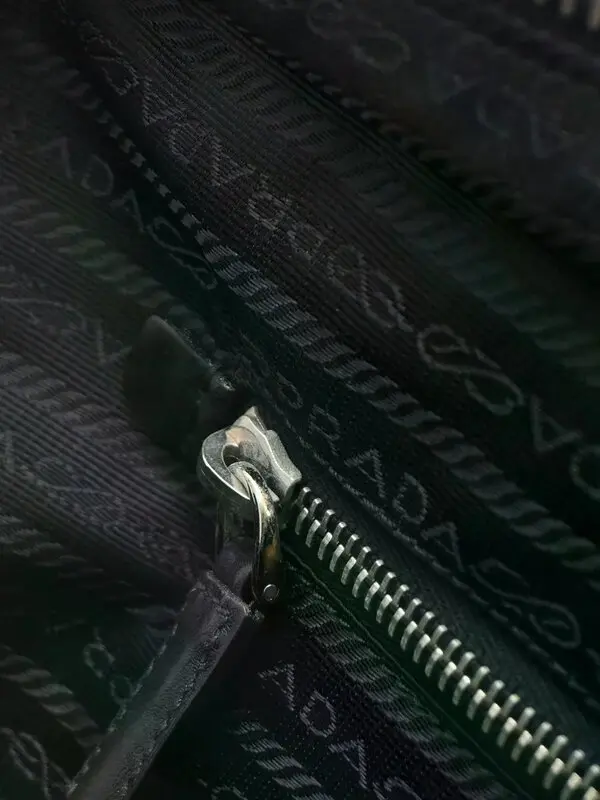 Prada Enameled Metal Triangle Briefcase