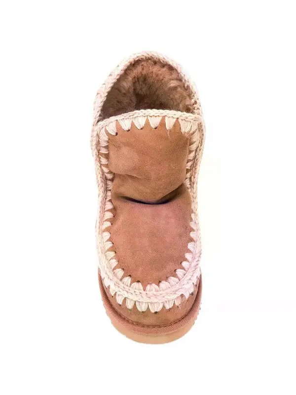 Mou Contrast-stitch Ankle Boots