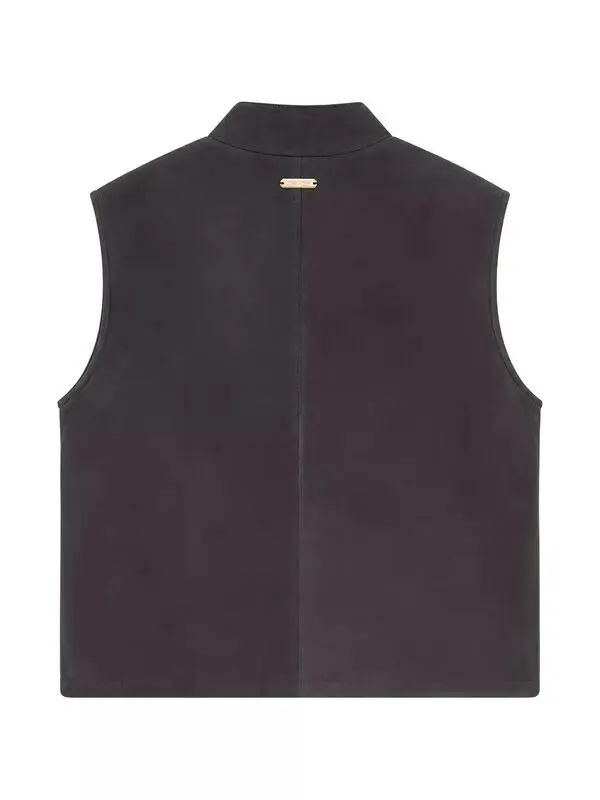 TOMBOLINI Suede High-neck Gilet